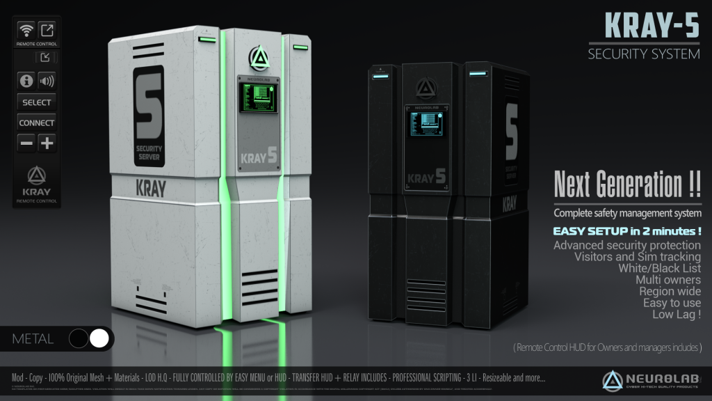 Security | NEUROLAB - Cyber / Cyberpunk / Fashion Store for Second Life